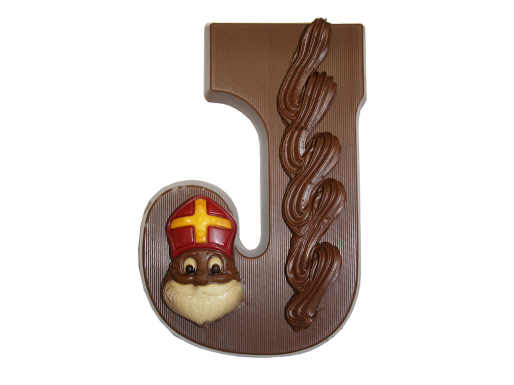 Chocolade letter J - De Bonbonnerie Chocolaterie