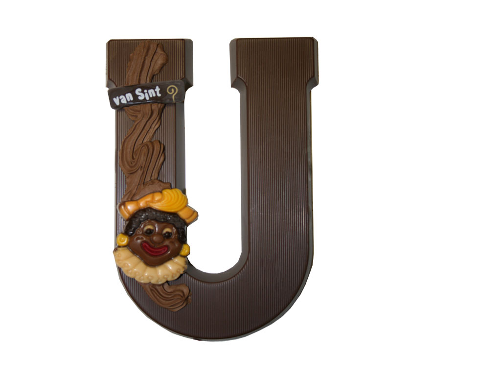 Chocolade letter U - De Bonbonnerie Chocolaterie