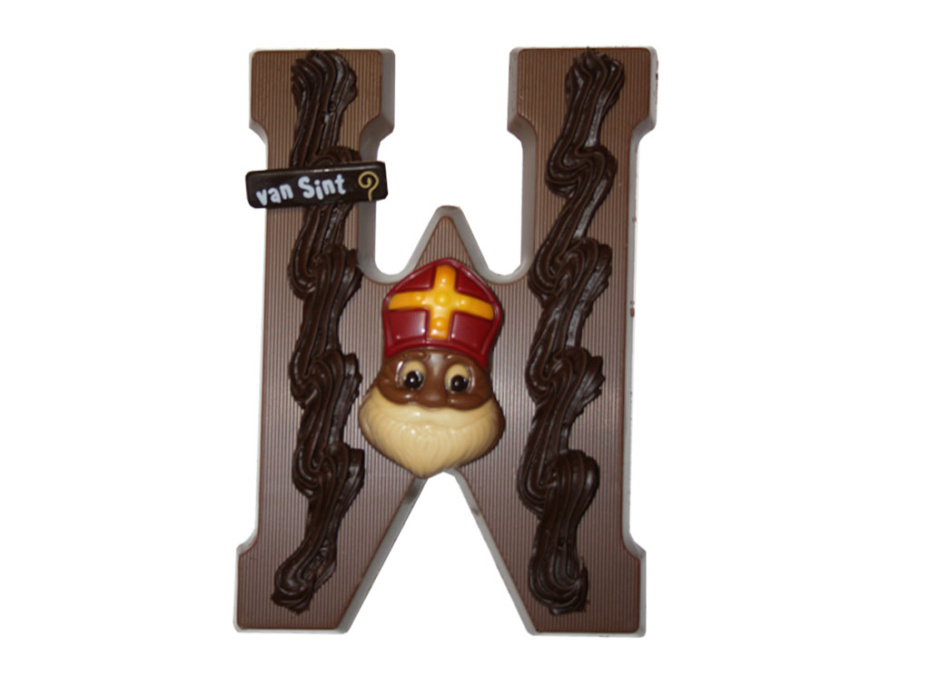 Chocolade letter W - De Bonbonnerie Chocolaterie