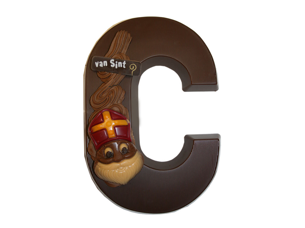 Chocolade letter C - De Bonbonnerie Chocolaterie