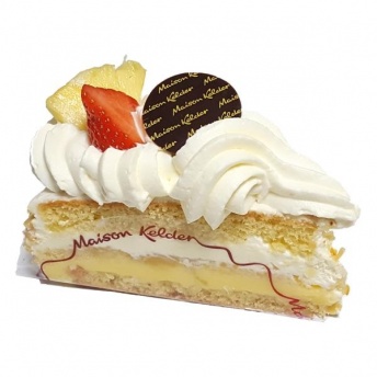 Slagroom cake punt - De Bonbonnerie Chocolaterie